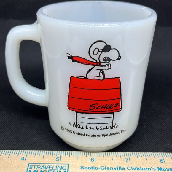 Fire King | Dining | Rare Collectible Fire King Red Baron Snoopy Mug ...